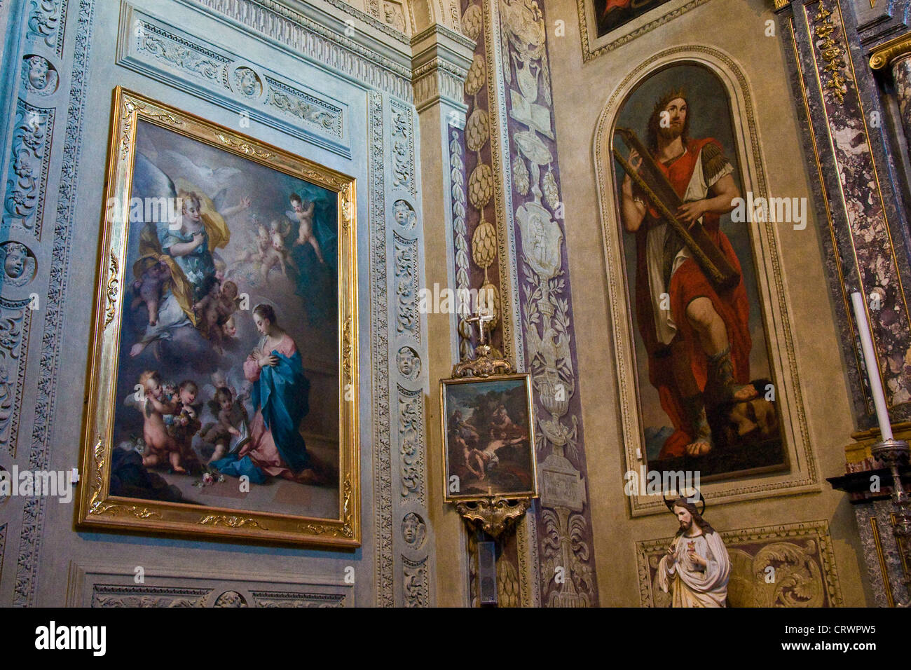 Italy, Emilia Romagna, Piacenza, Santa Maria di Campagna basilica Stock ...