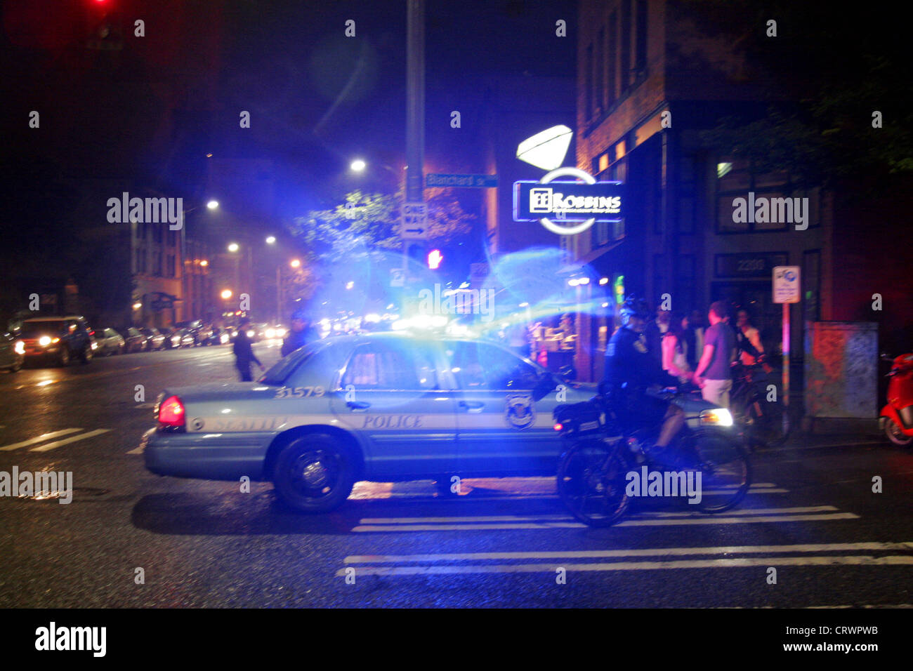 Seattle washington bicycle patrol police hi-res stock photography and ...