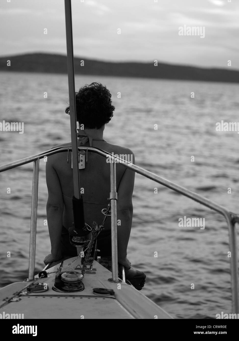 Sailing boat Black and White Stock Photos & Images - Alamy