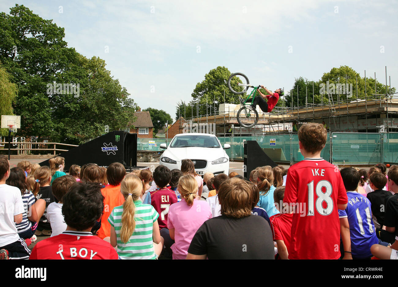 Former world mountain bike champion, Grant fielder doing a somersault ...