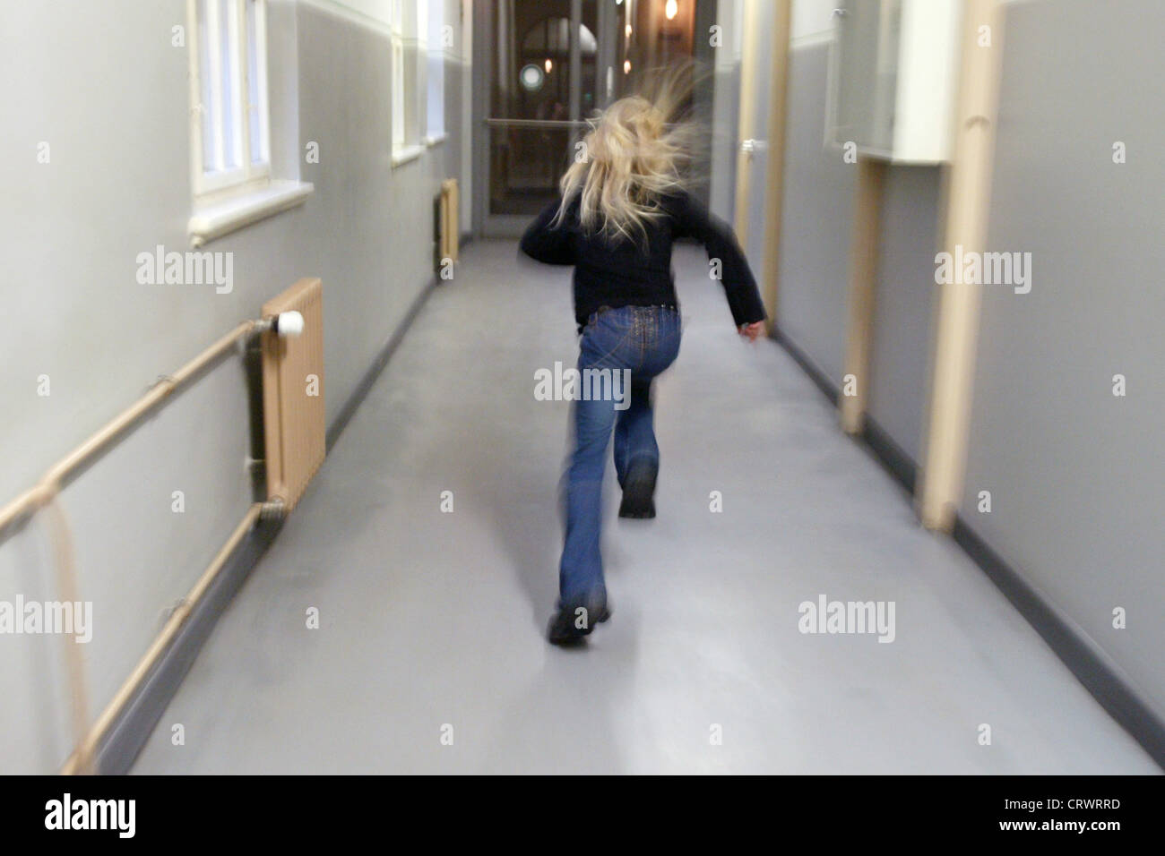 A girl from escaping Stock Photo - Alamy