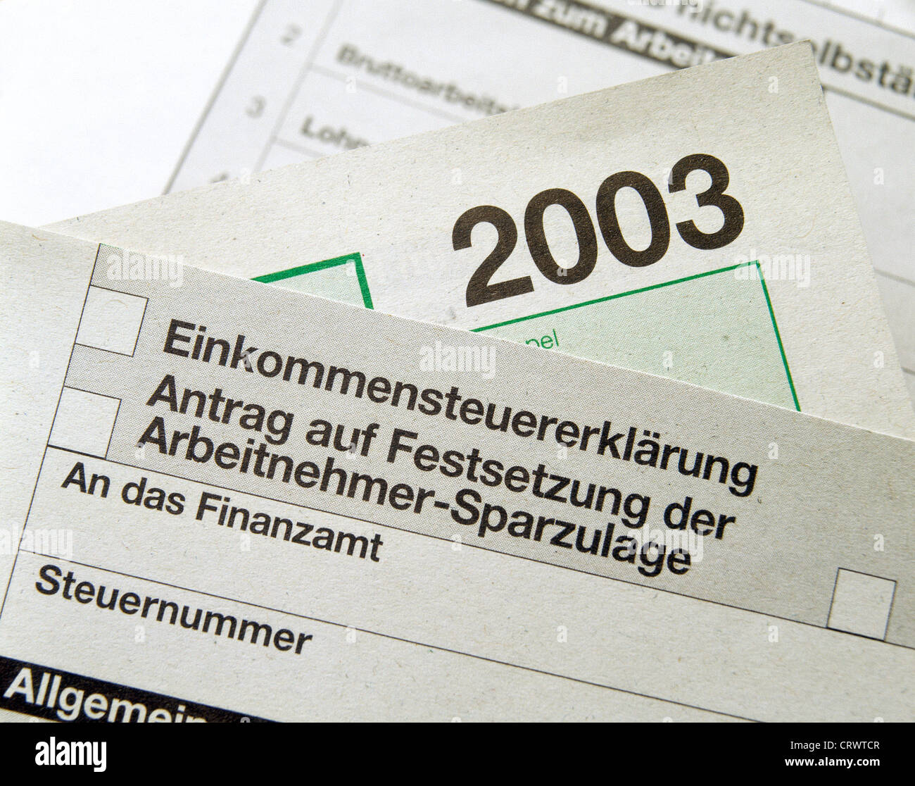 German income tax form hi-res stock photography and images - Alamy