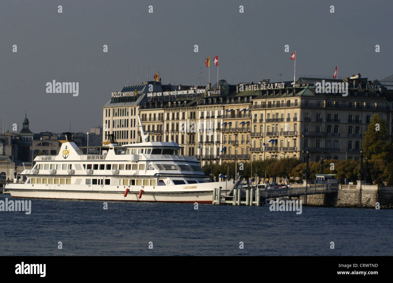 Ferries on Lake Geneva (Switzerland Stock Photo - Alamy