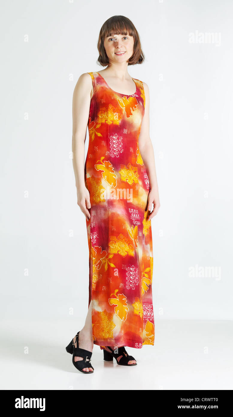 Woman white background full height hi-res stock photography and images ...