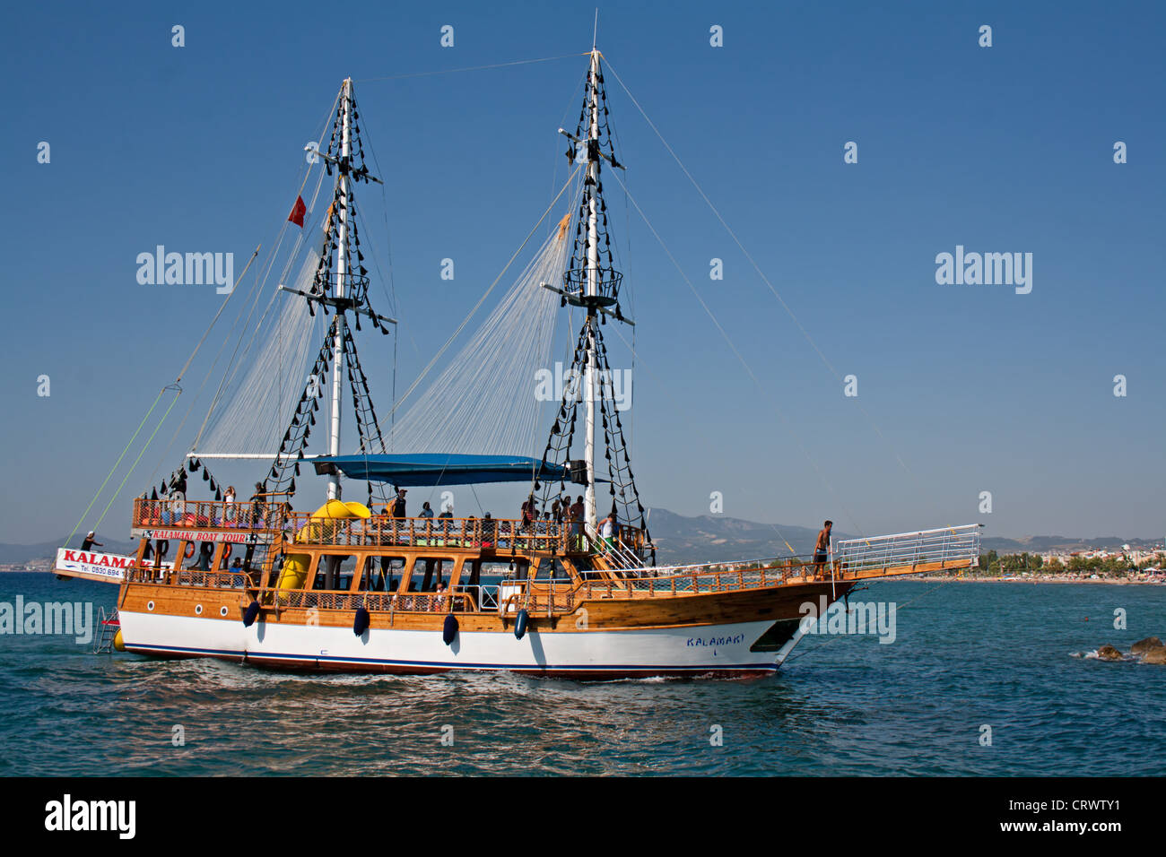 Turkish Gulet sailing ship Stock Photo - Alamy