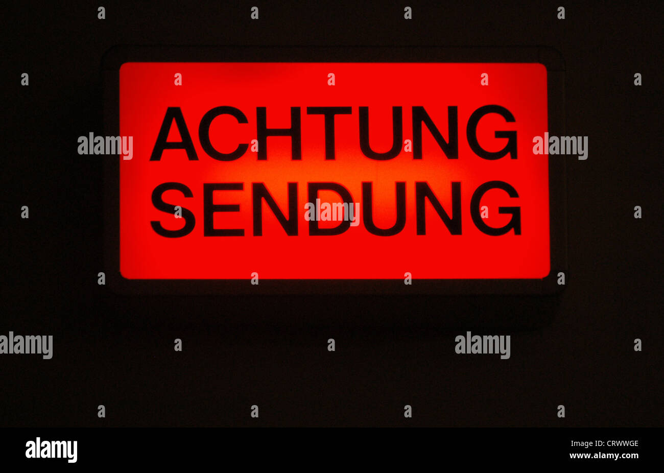 Warning sign consignment Stock Photo - Alamy