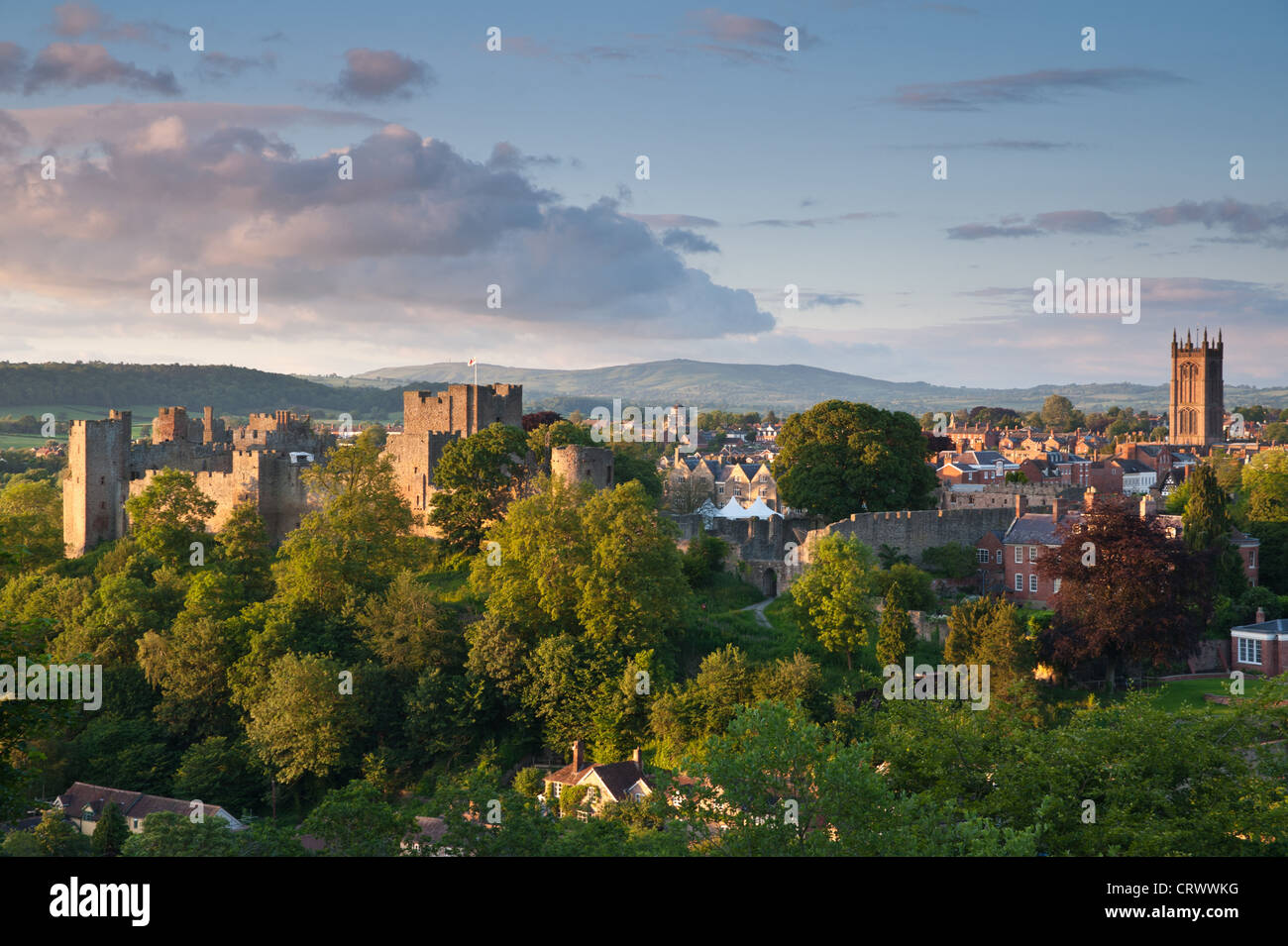 Summers Evening, Ludlow, Shropshire Stock Photo - Alamy