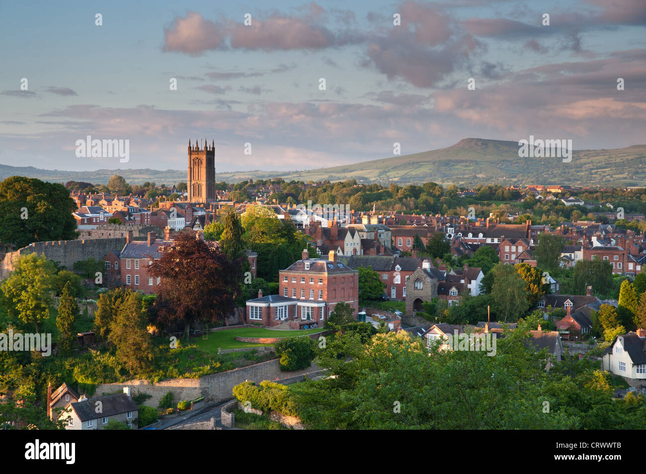 Summers Evening, Ludlow, Shropshire Stock Photo - Alamy