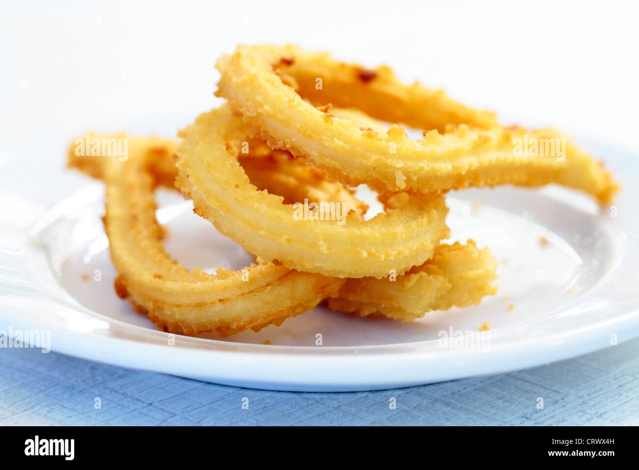 Churros gastronomic scene highlighting breakfast appetizing color and ...