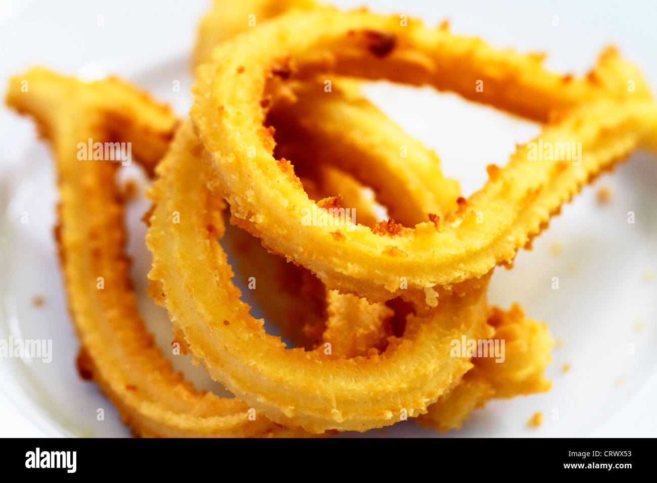 Churros gastronomic scene highlighting breakfast appetizing color and ...
