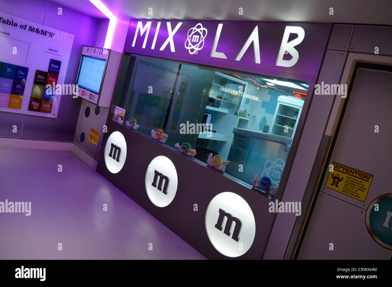 M&M Mix Lab in London's M&M store Stock Photo - Alamy