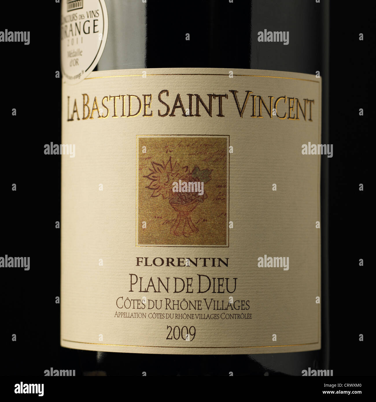 La Bastide Saint Vincent Cotes du Rhone Villages wine Stock Photo - Alamy