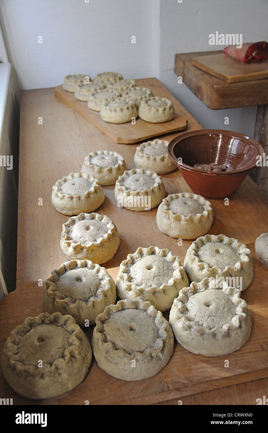 Pies in Henry VIII's kitchen, Hampton Court Palace, London Borough of ...