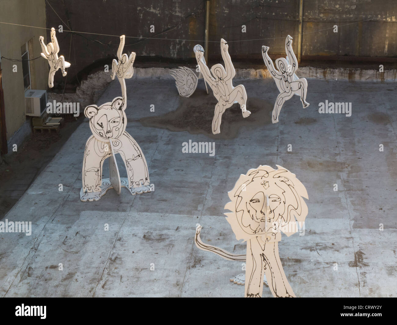 high line zoo art work in New York City Stock Photo - Alamy
