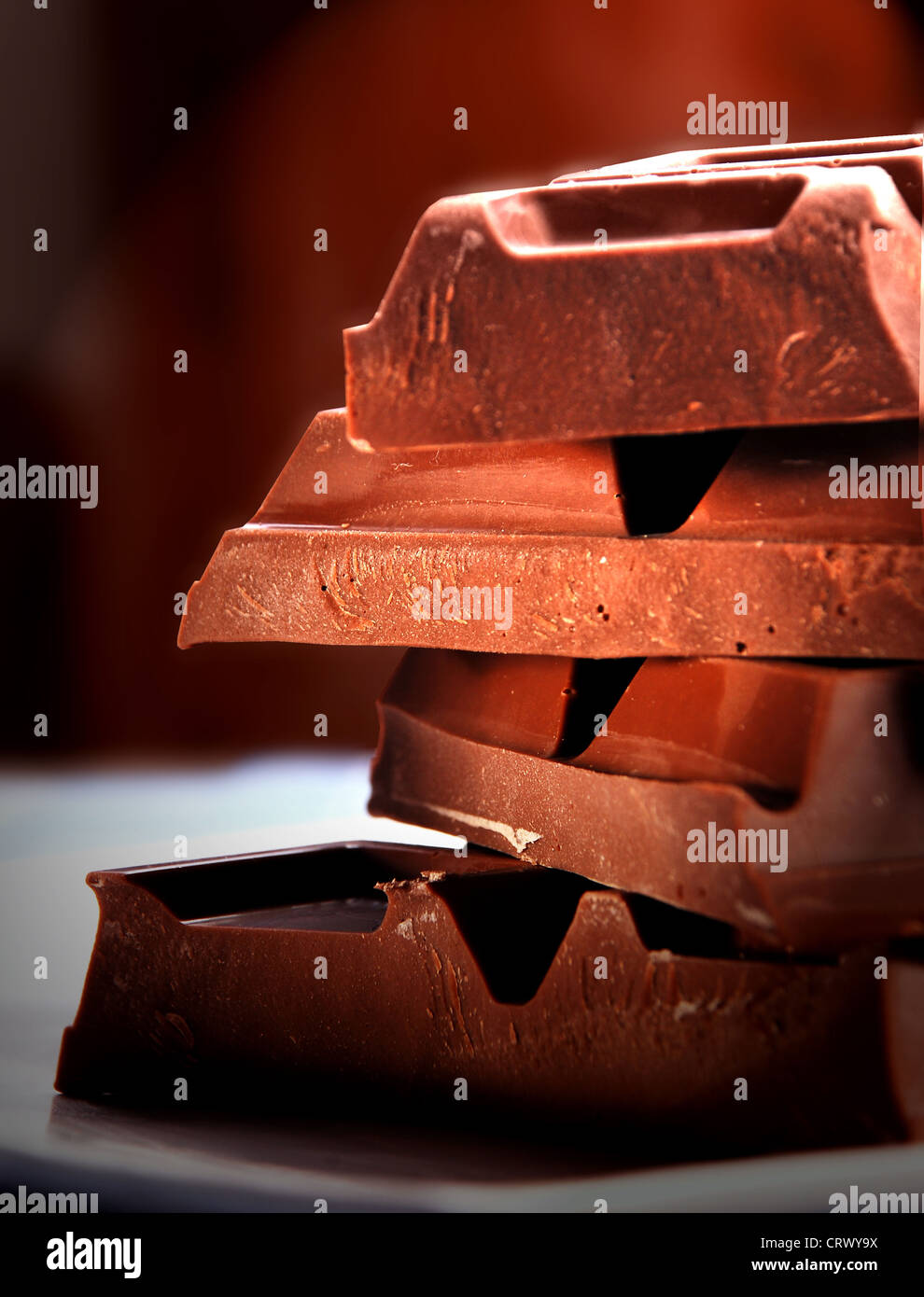 Blocks of chocolate hi-res stock photography and images - Alamy