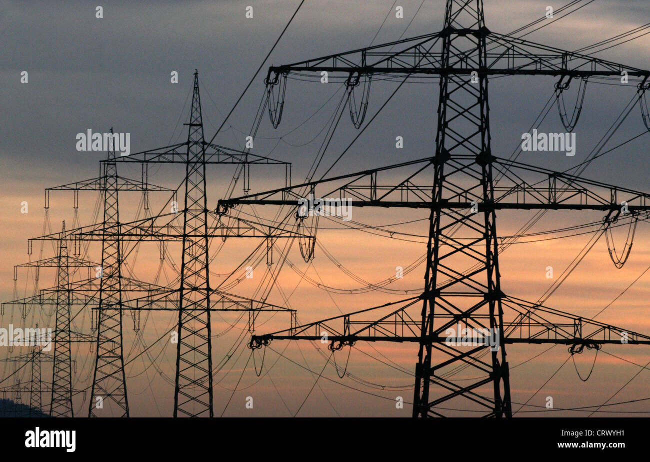 Electricity power poles in hi-res stock photography and images - Alamy