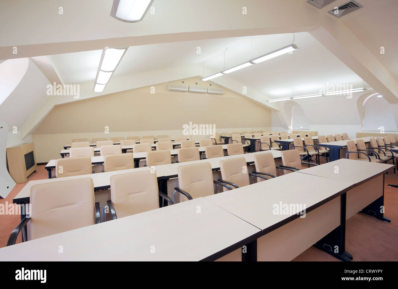 Interior of a conference room, modern and simple design Stock Photo - Alamy