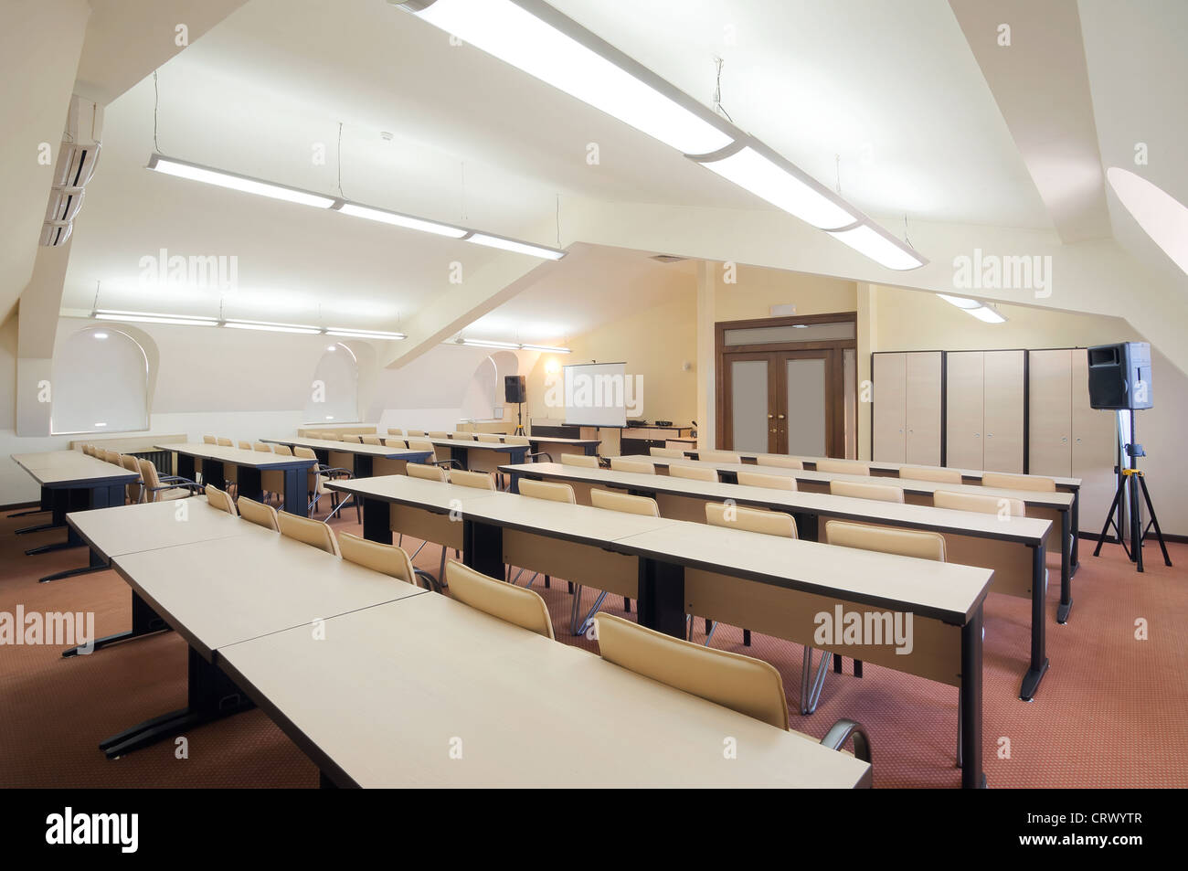 Interior of a conference room, modern and simple design Stock Photo - Alamy