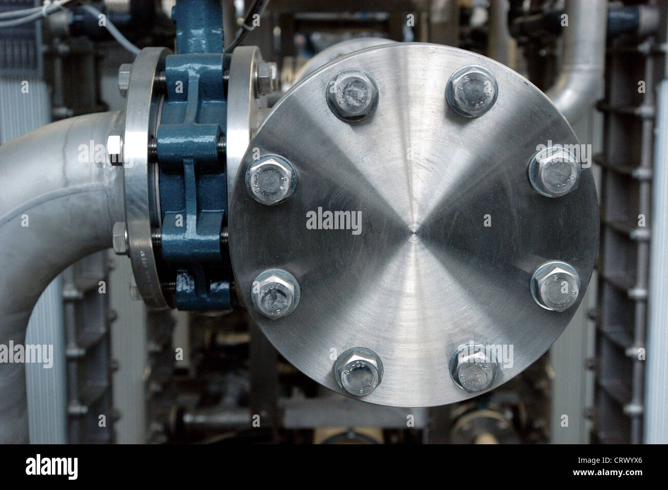 End piece of a pipe Stock Photo - Alamy