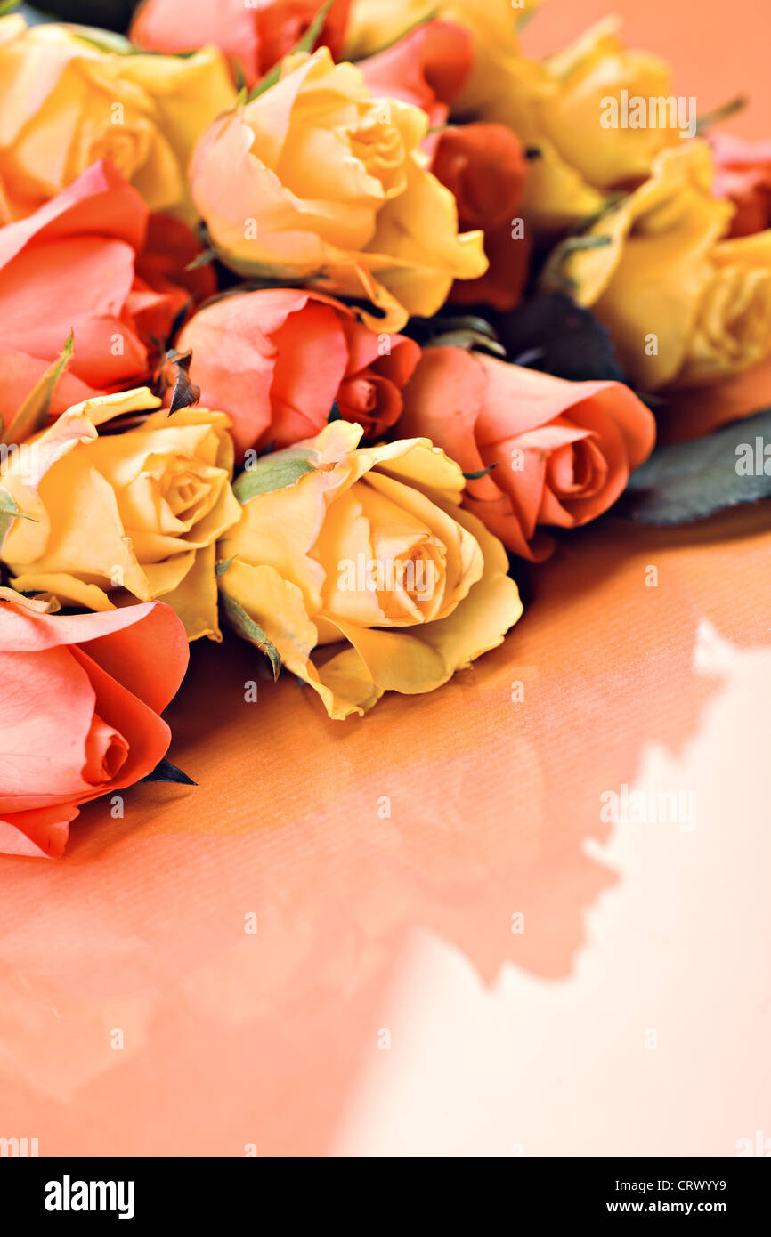 Close up bouquet beautiful roses hi-res stock photography and images ...