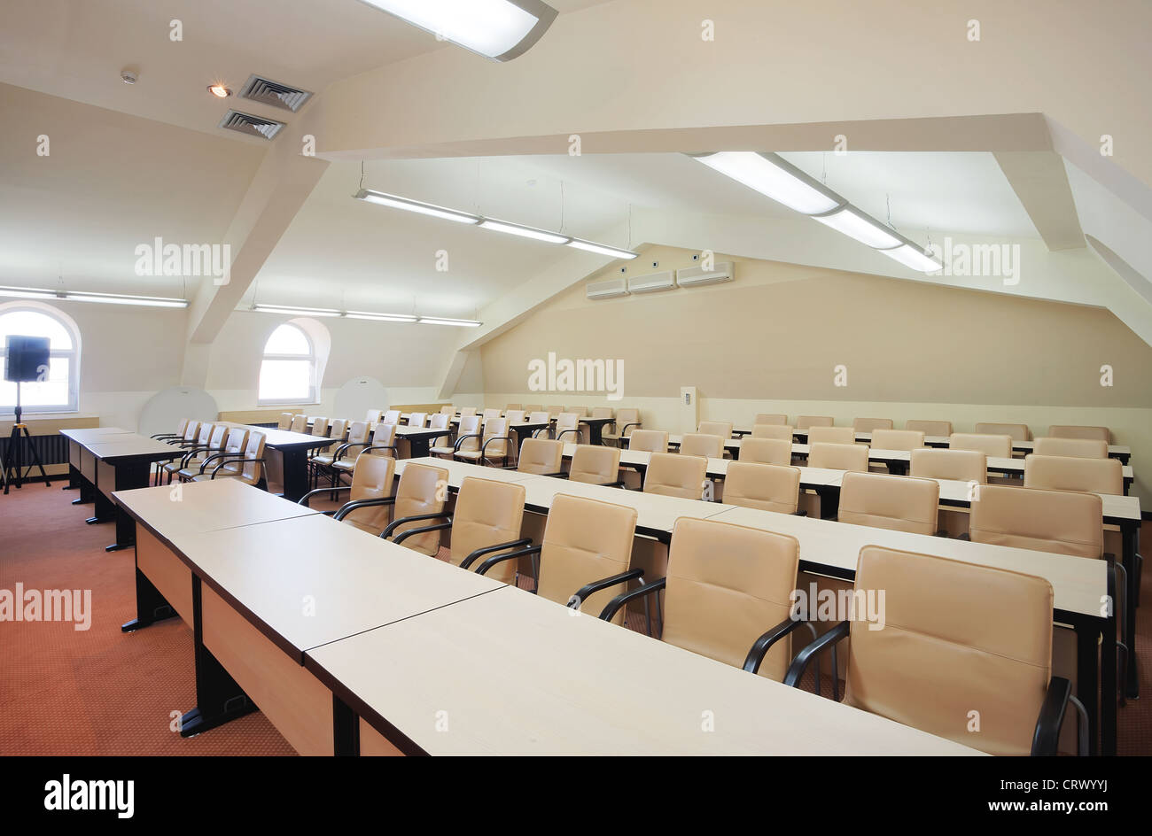 Interior of a conference room, modern and simple design Stock Photo - Alamy