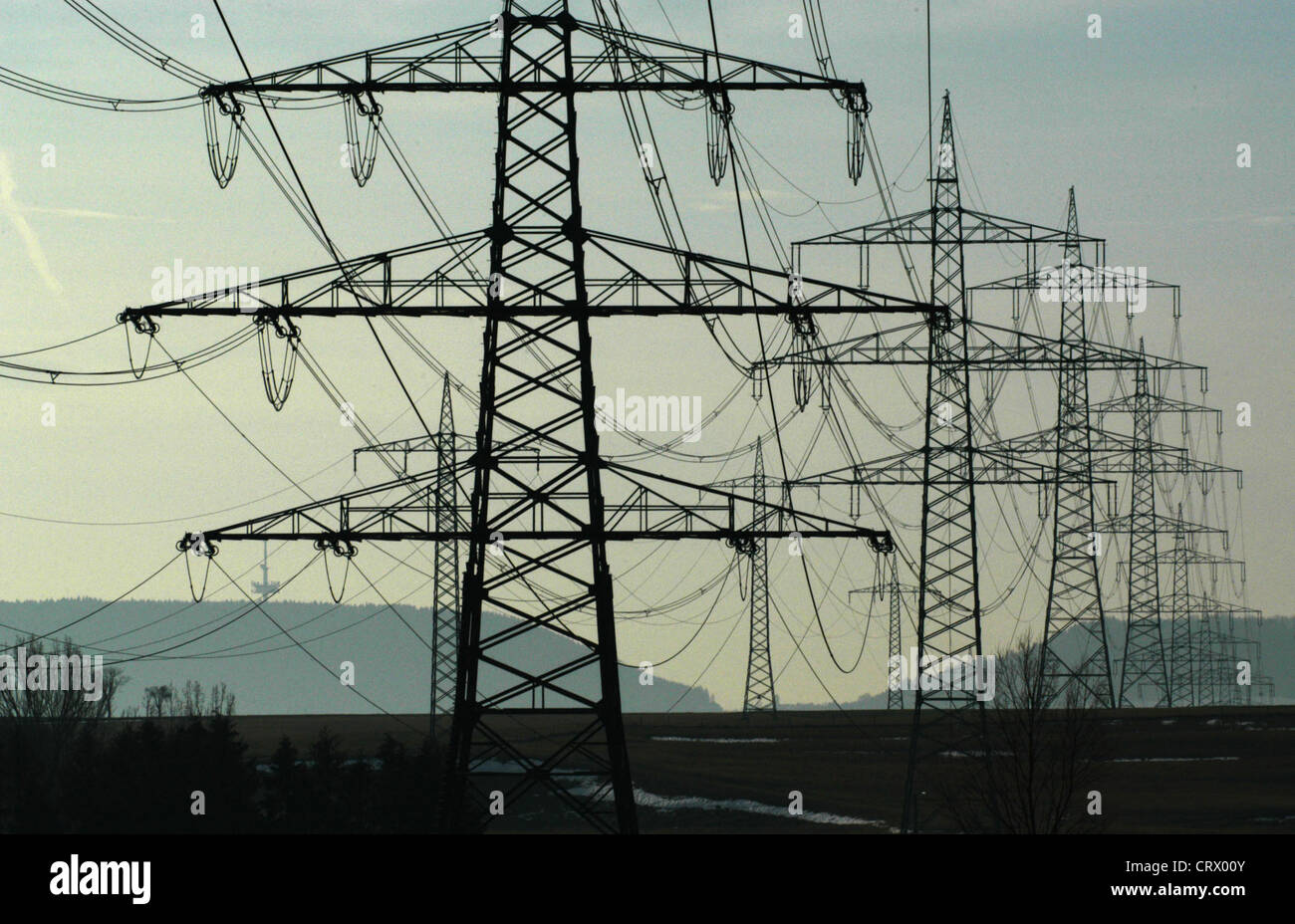 Power poles hi-res stock photography and images - Alamy