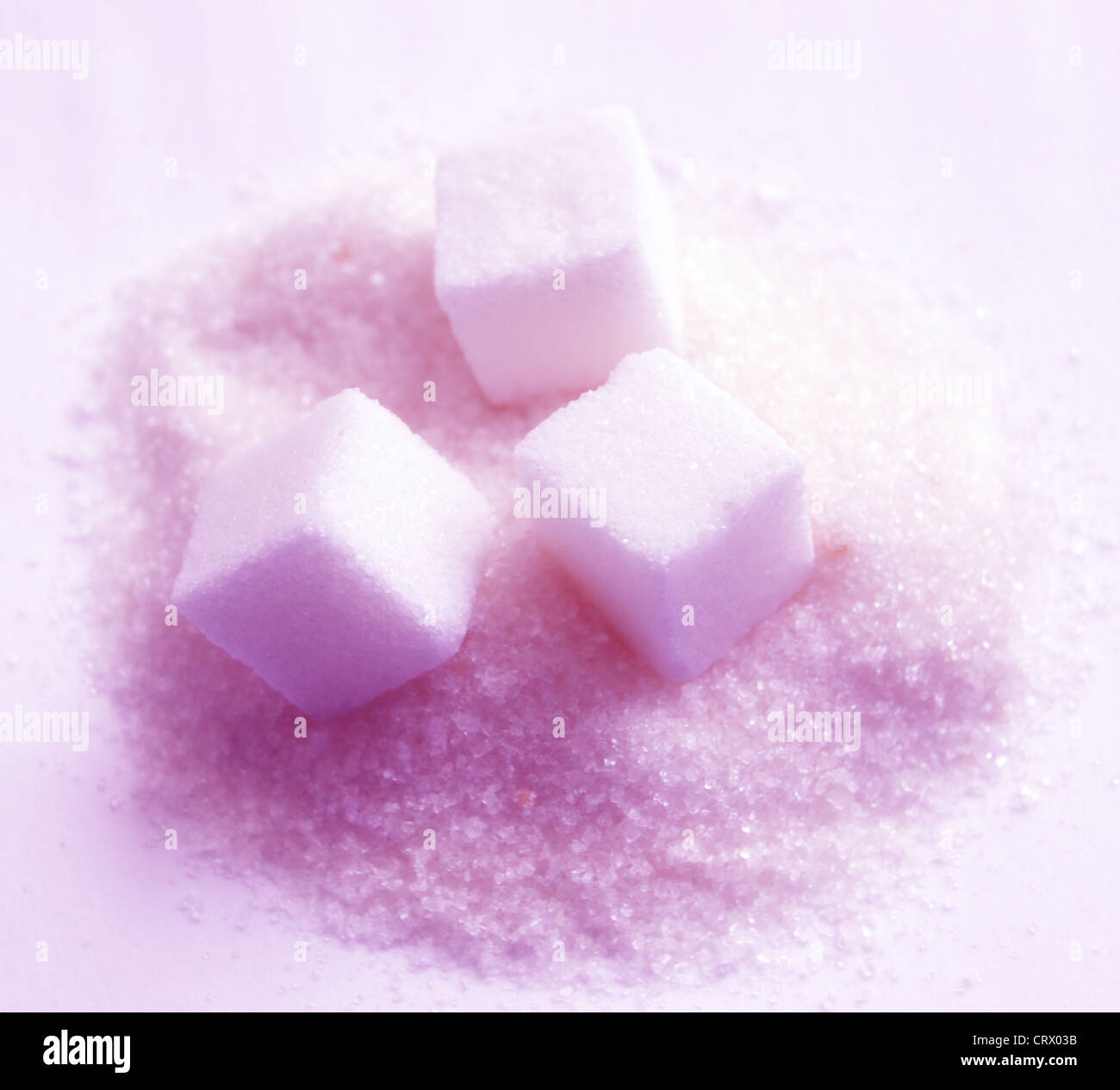sugar cubes and sugar Stock Photo - Alamy