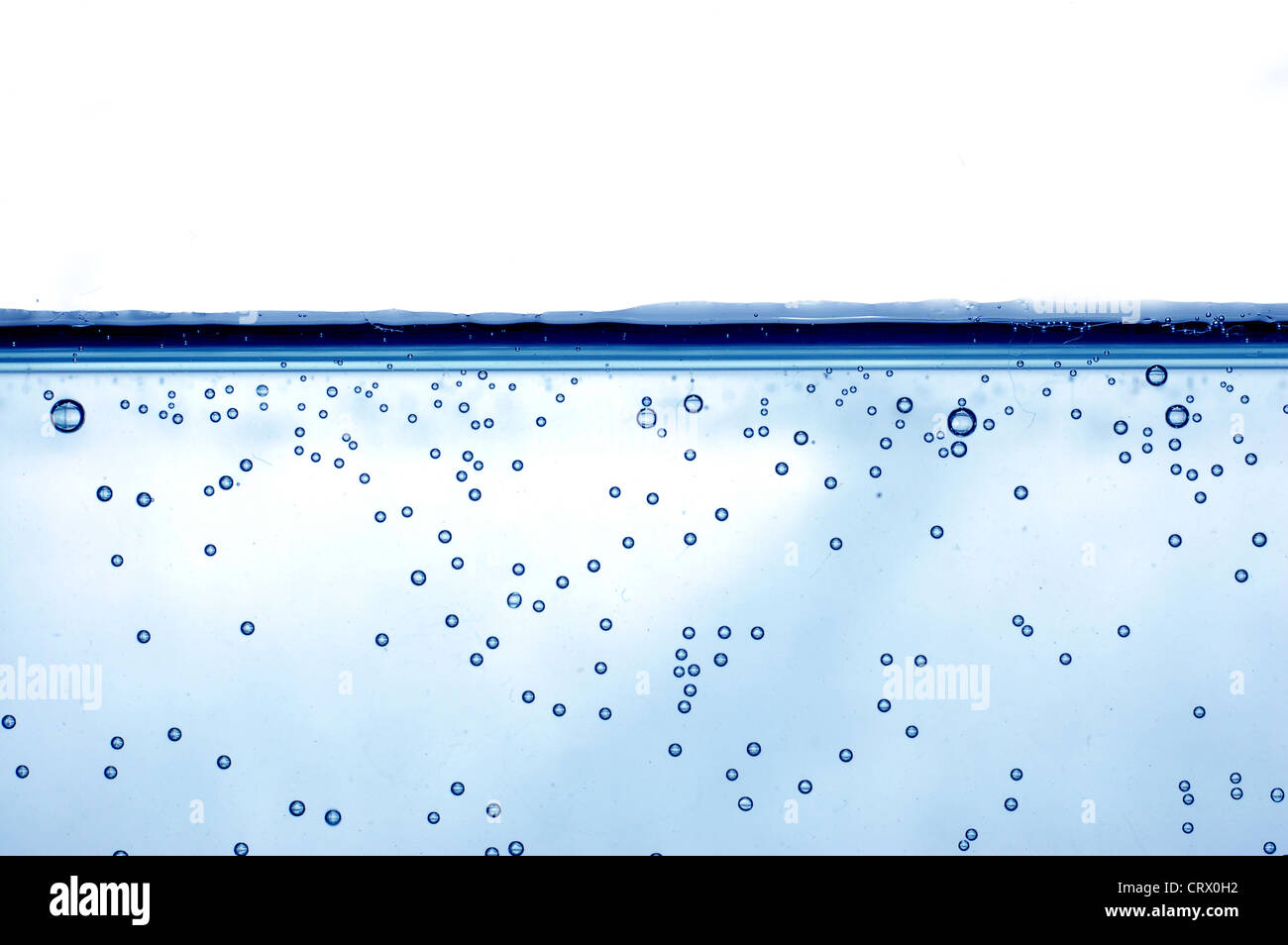 Blue water with bubbles high resolution image Stock Photo - Alamy