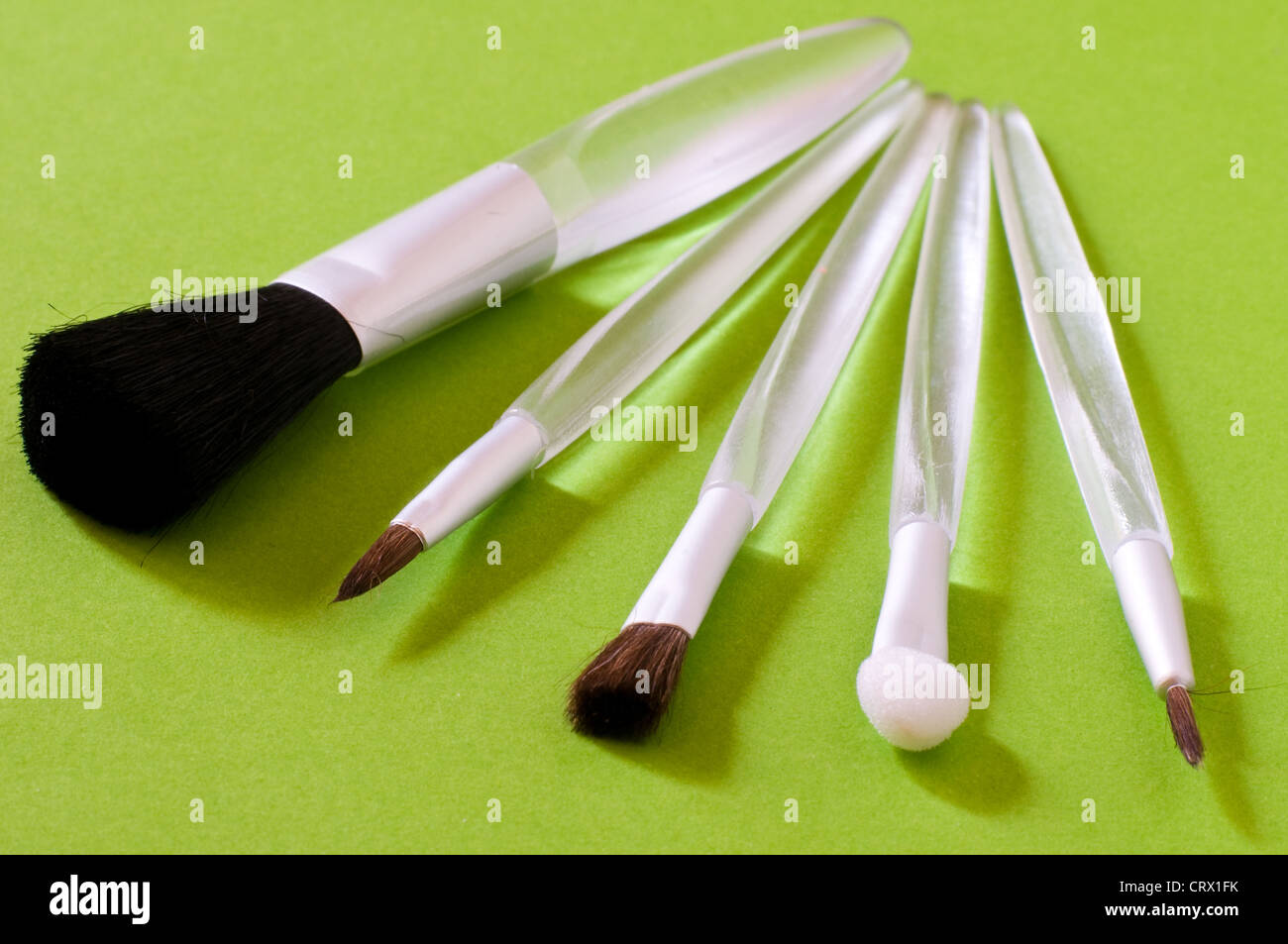 Make-up brushes in studio setting Stock Photo - Alamy