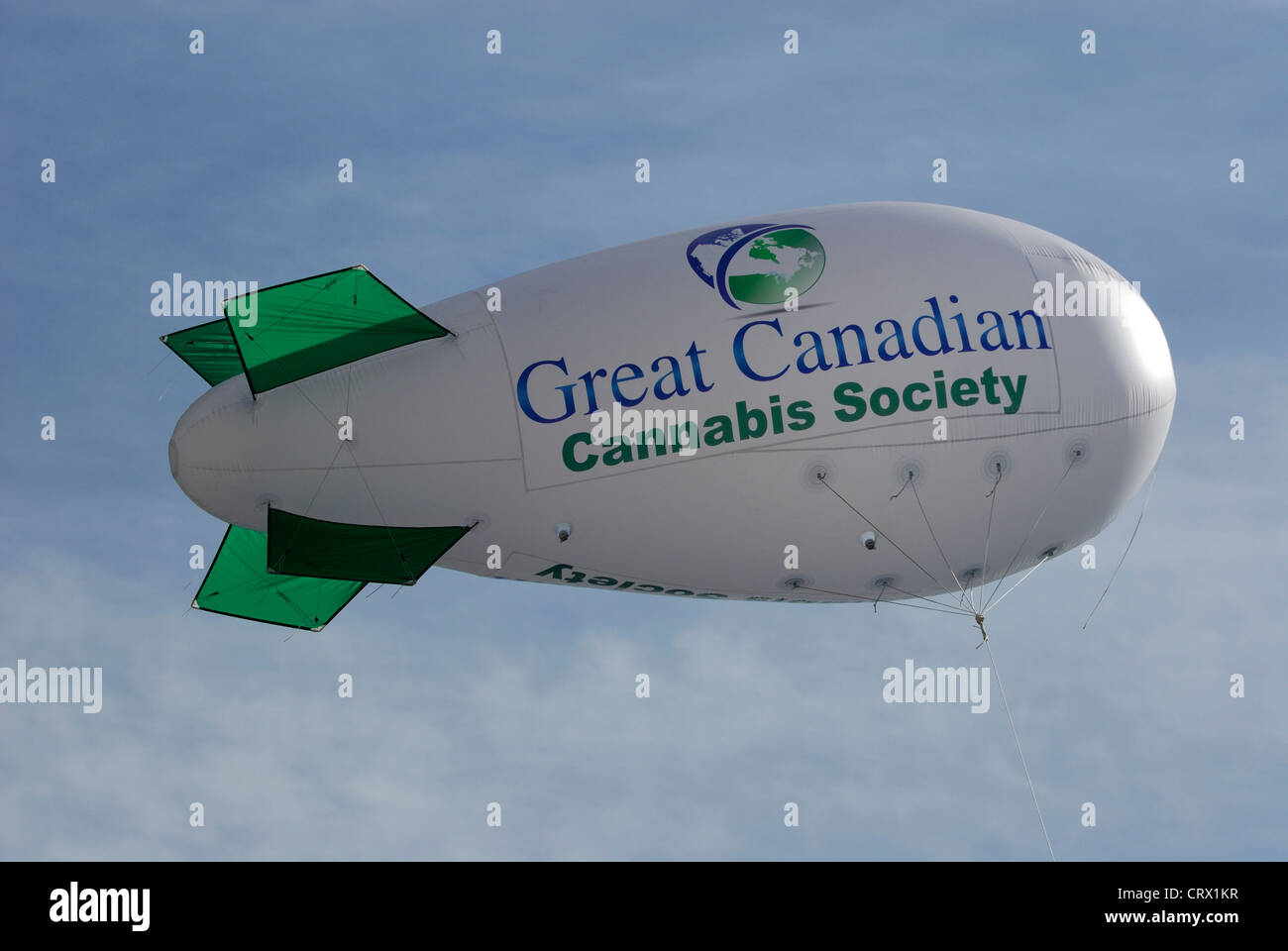 Inflatable blimp advertising cannabis and marking the spot of the 4 20 ...