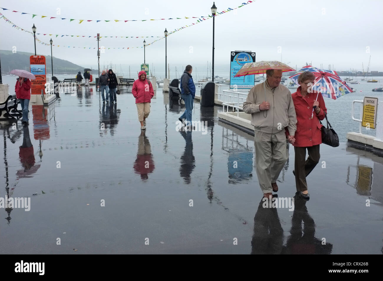 Raining on the pier hi-res stock photography and images - Alamy