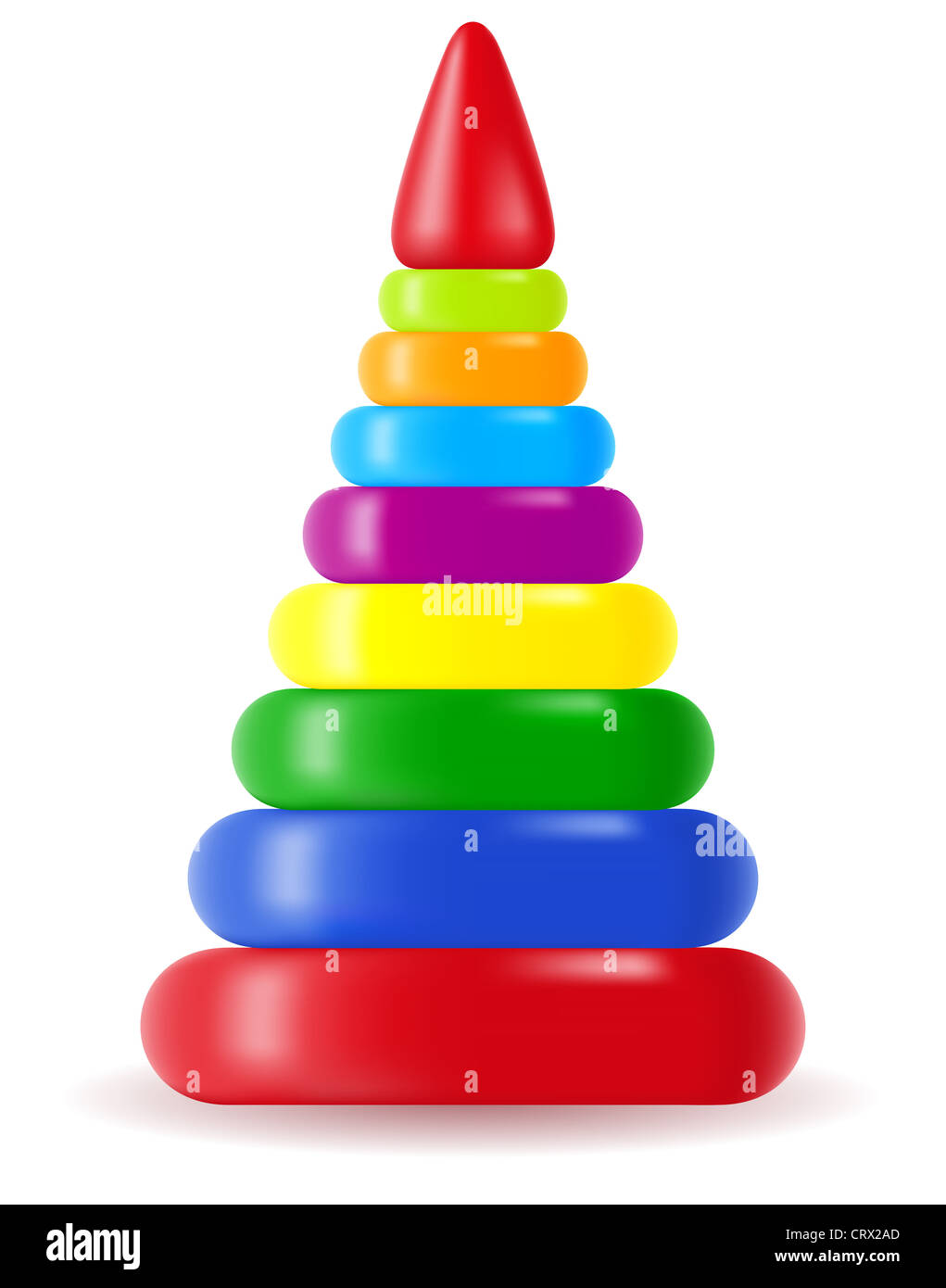 children pyramid toy illustration isolated on white background Stock ...