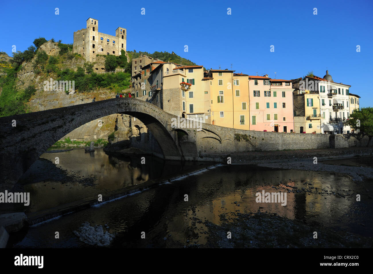 Dolceacqua on the river Nervia in the Province of Imperia in the ...