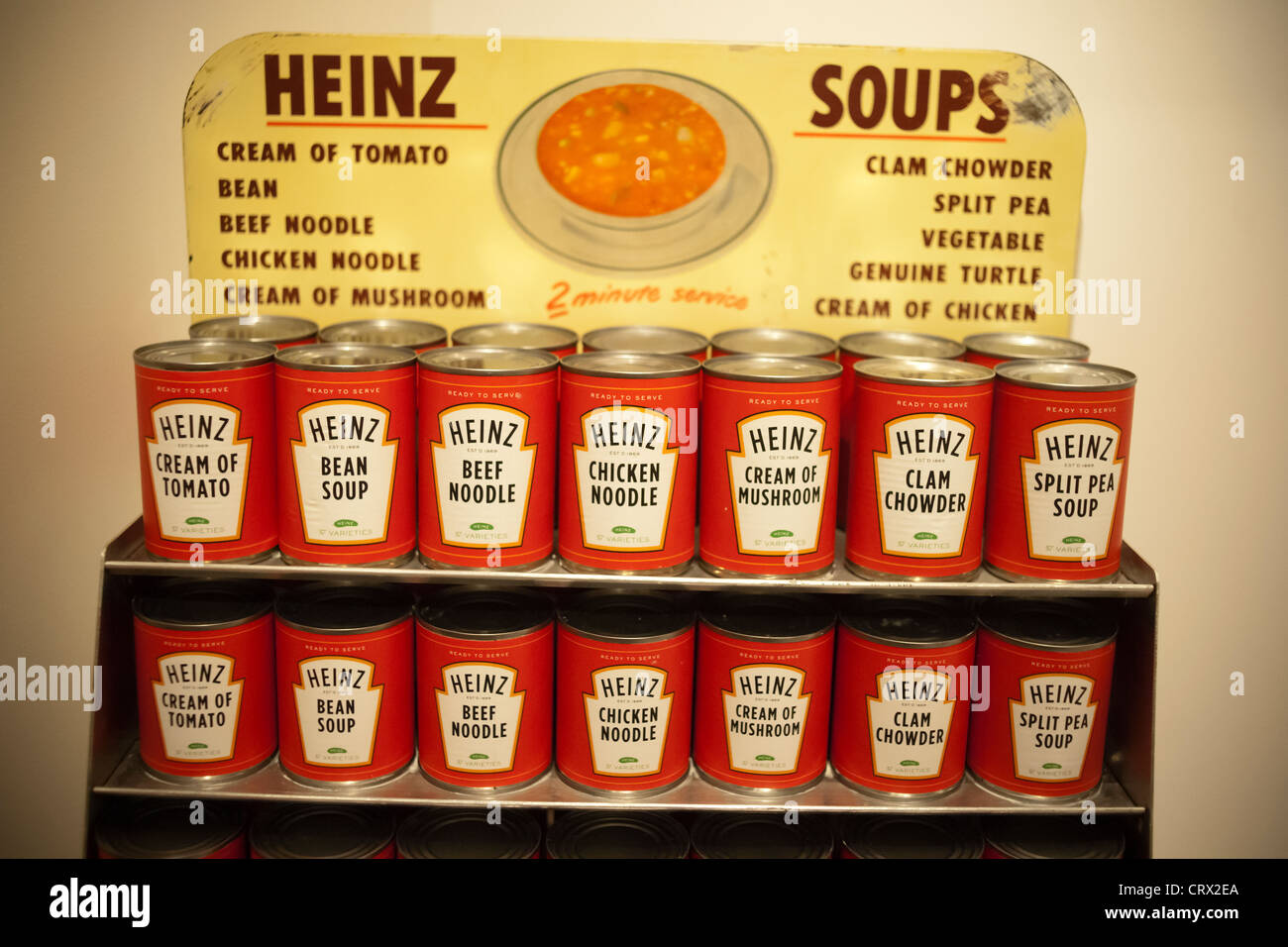 A Heinz soup cafeteria counter display in the Lunch Hour NYC show at ...