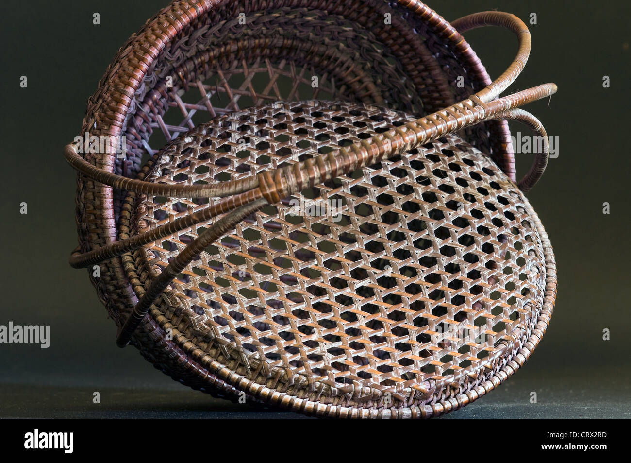Small Thai woven basket Stock Photo - Alamy