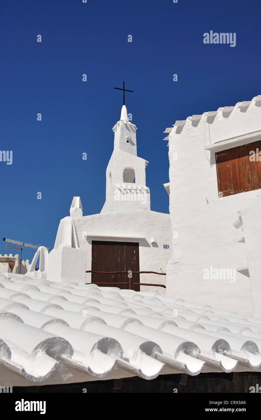 Whitewashed fishing village development of Binibeca, Menorca, Balearic ...