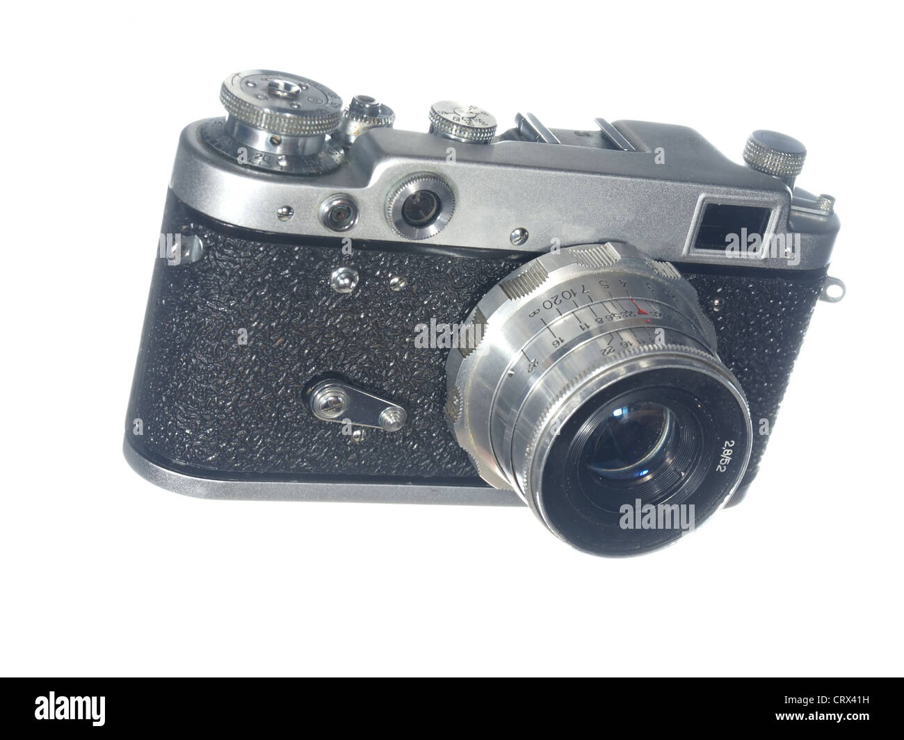 Classic vintage camera, isolated on white background Stock Photo - Alamy