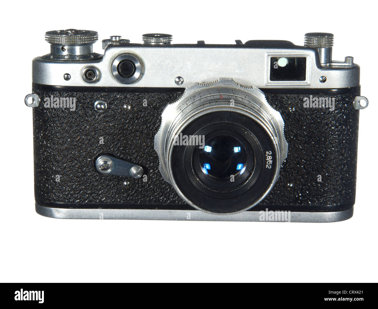 Classic vintage camera, isolated on white background Stock Photo - Alamy
