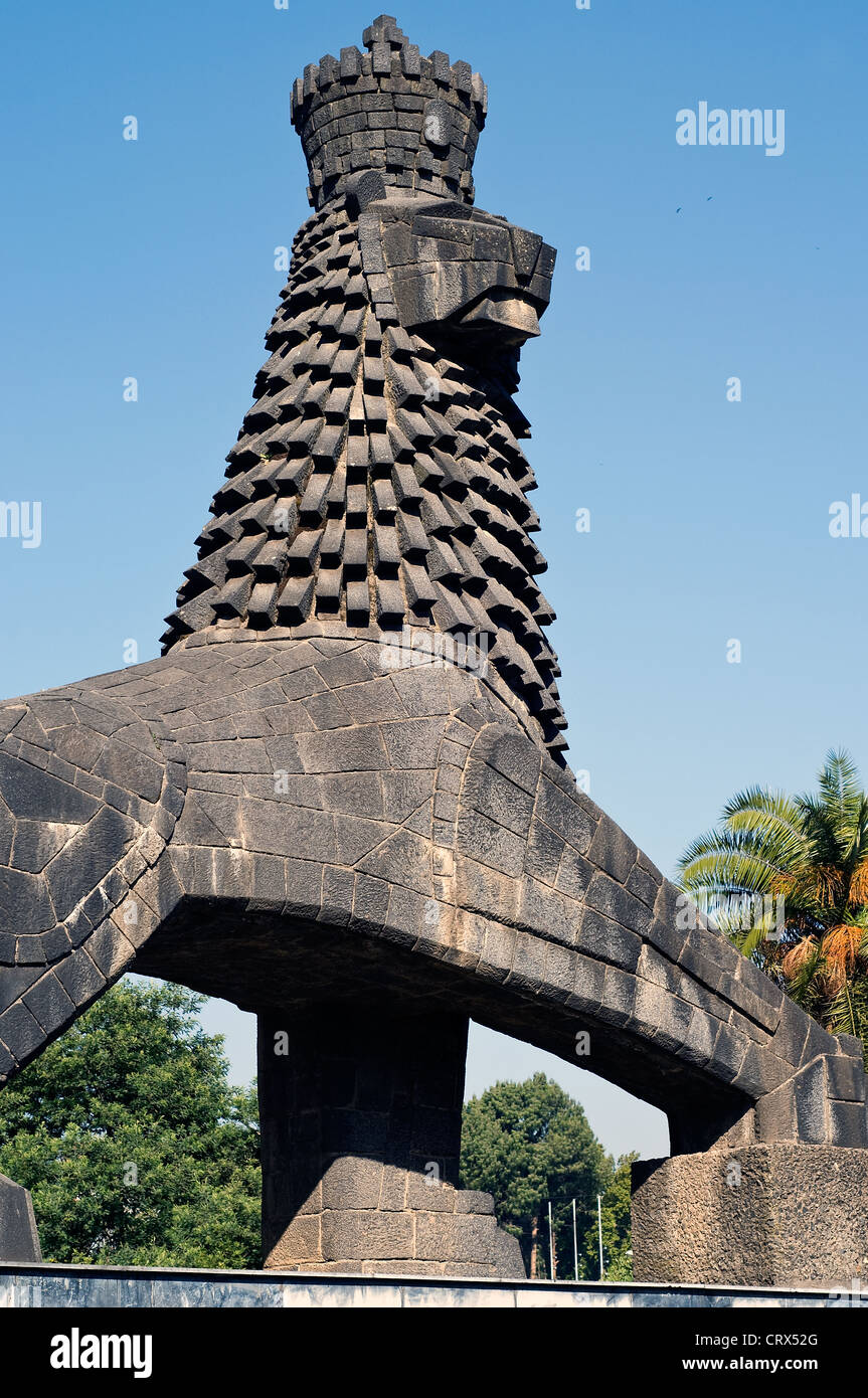 the Lion of Judah, Downtown addis ababa ethiopia Stock Photo - Alamy