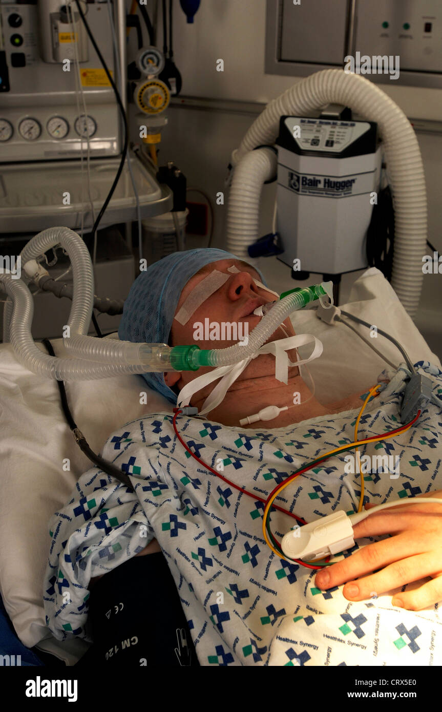 A patient under anesthesia Stock Photo - Alamy
