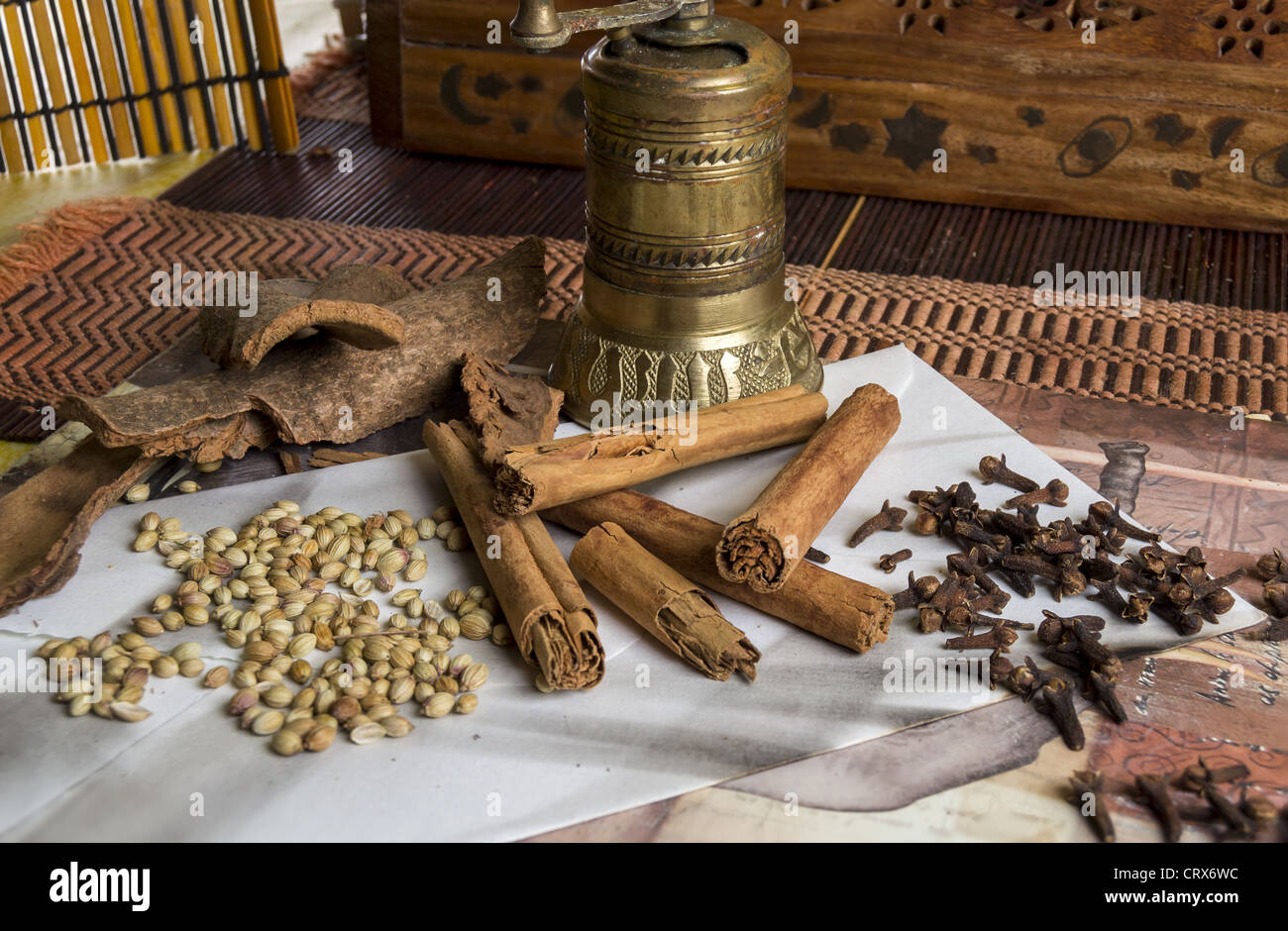 mix of Middle Eastern spices Stock Photo - Alamy