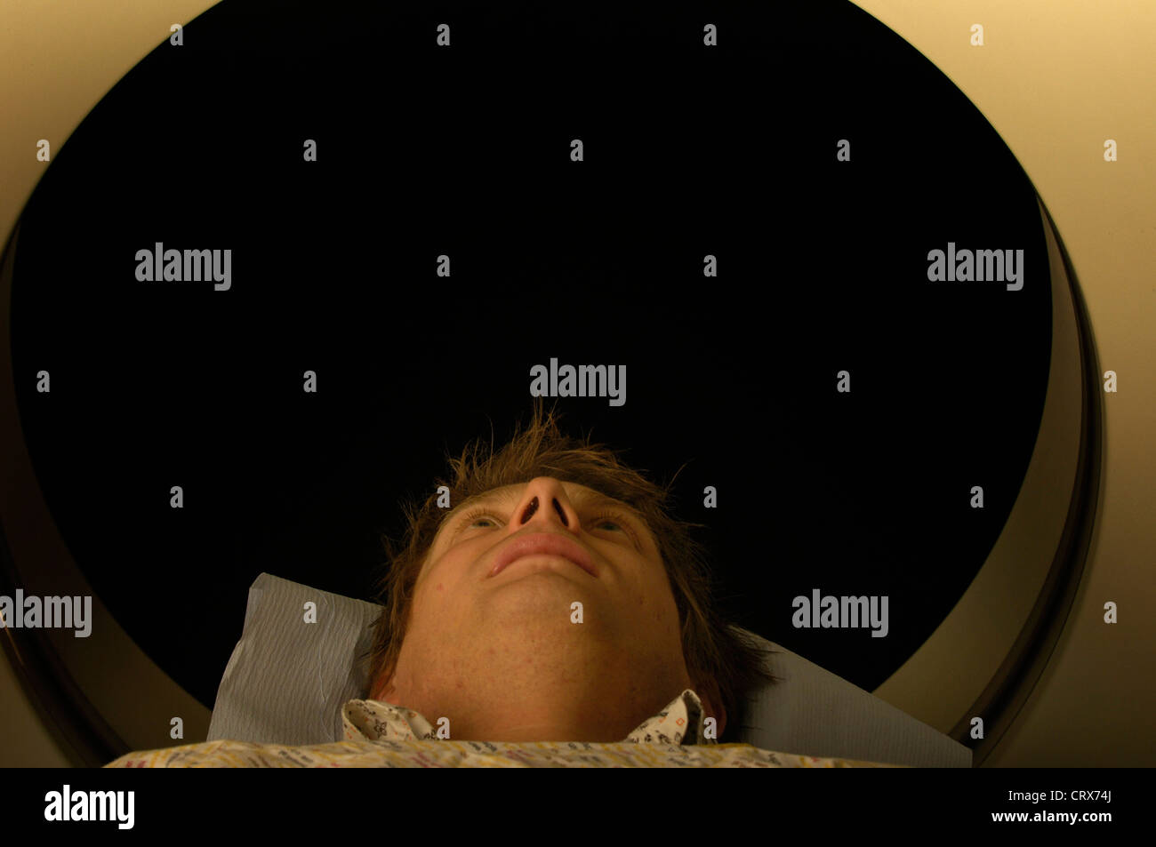 A man having a CAT scan Stock Photo - Alamy