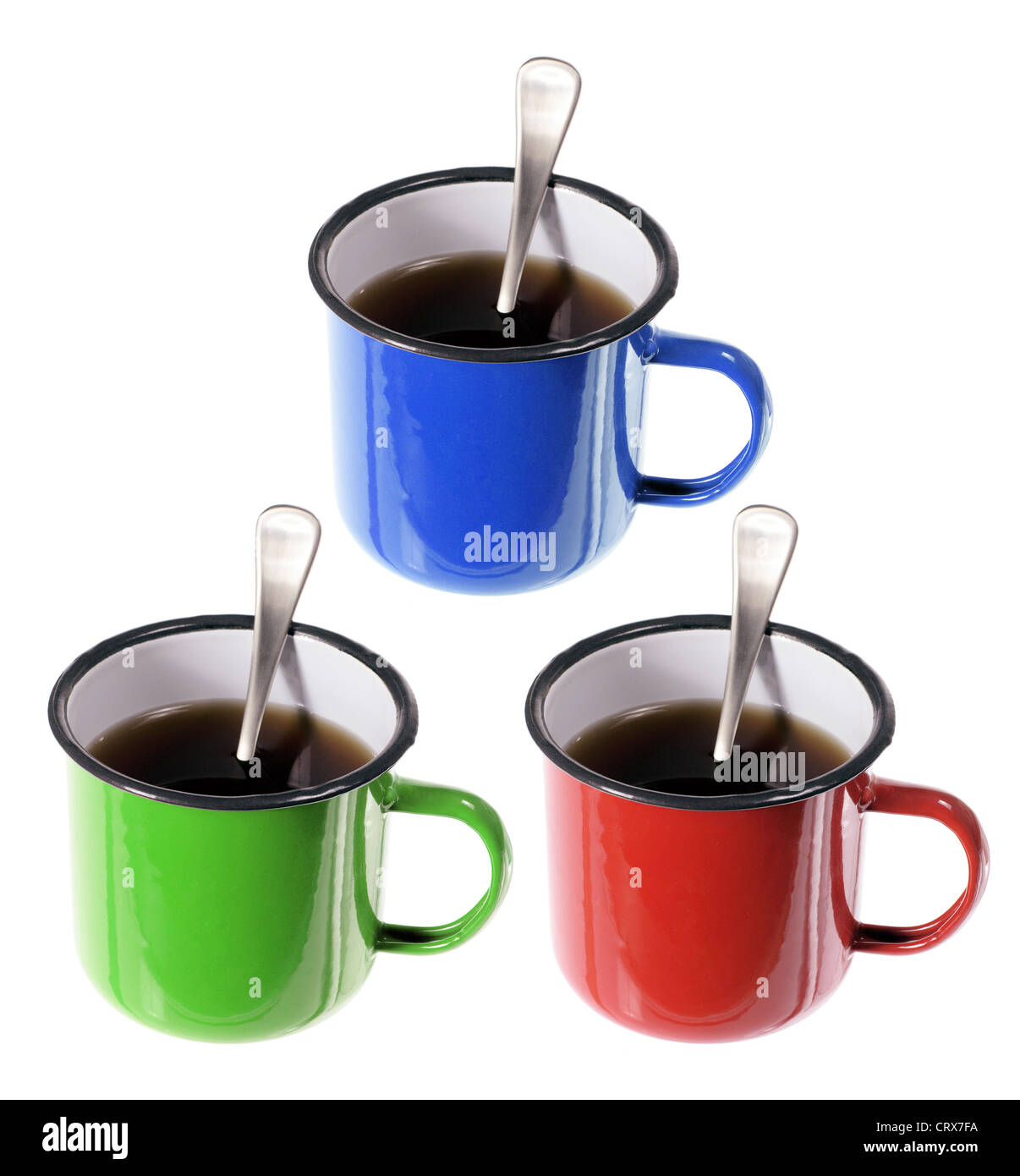 Mugs black coffee in Cut Out Stock Images & Pictures - Alamy