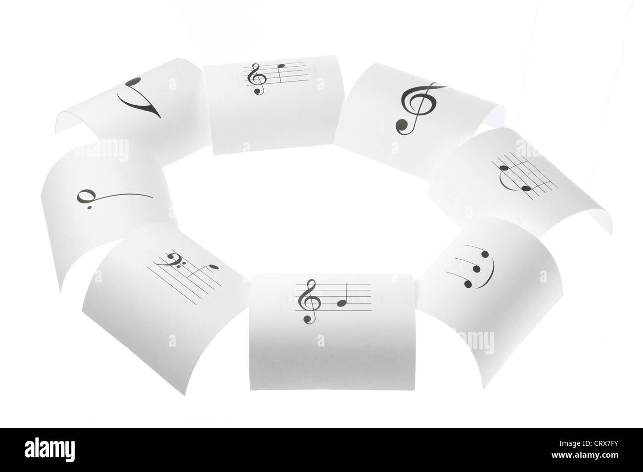 Musical notes cut out hi-res stock photography and images - Alamy