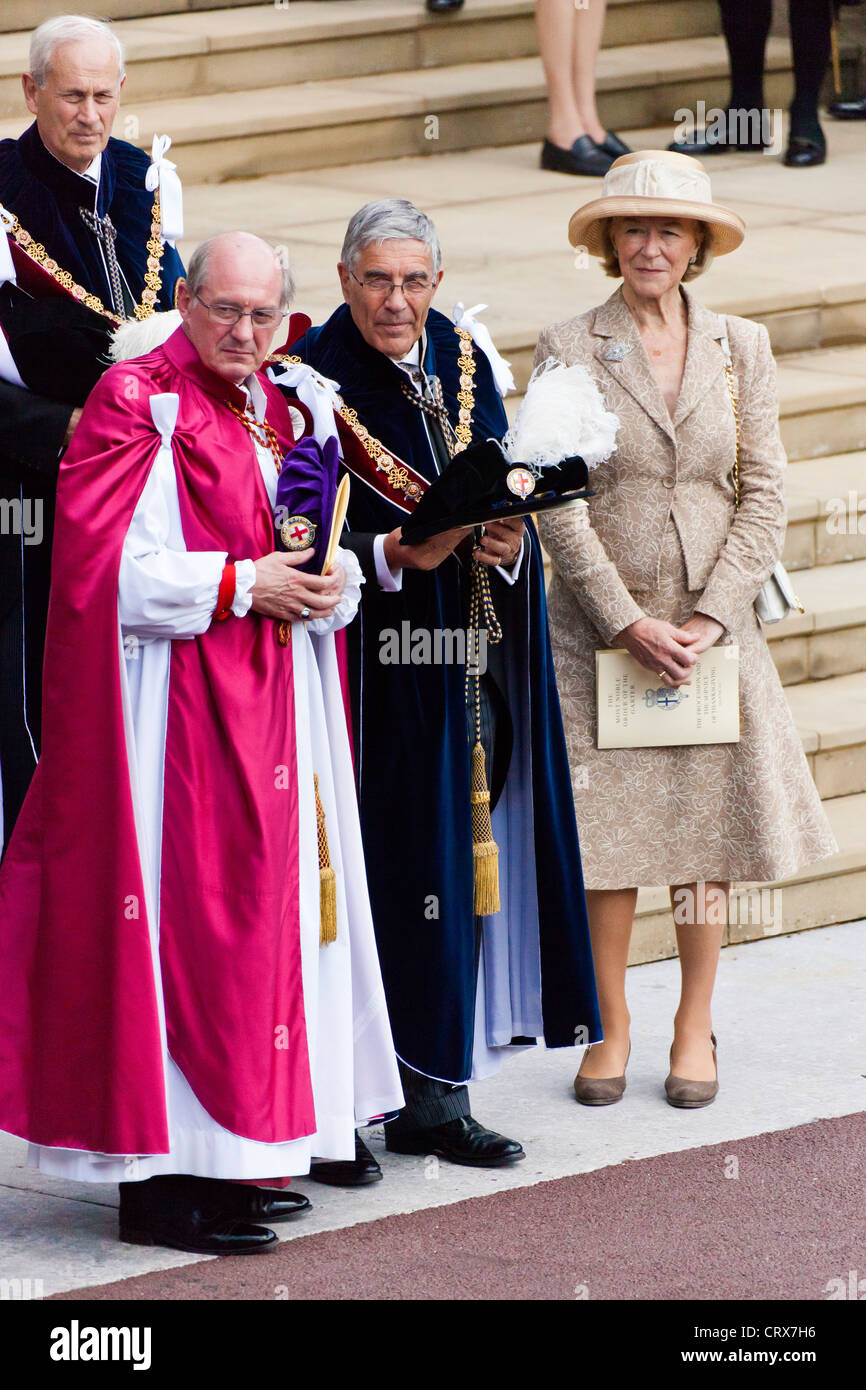 The Dean of Windsor with Lord Phillips of Worth Matravers at the Garter ...