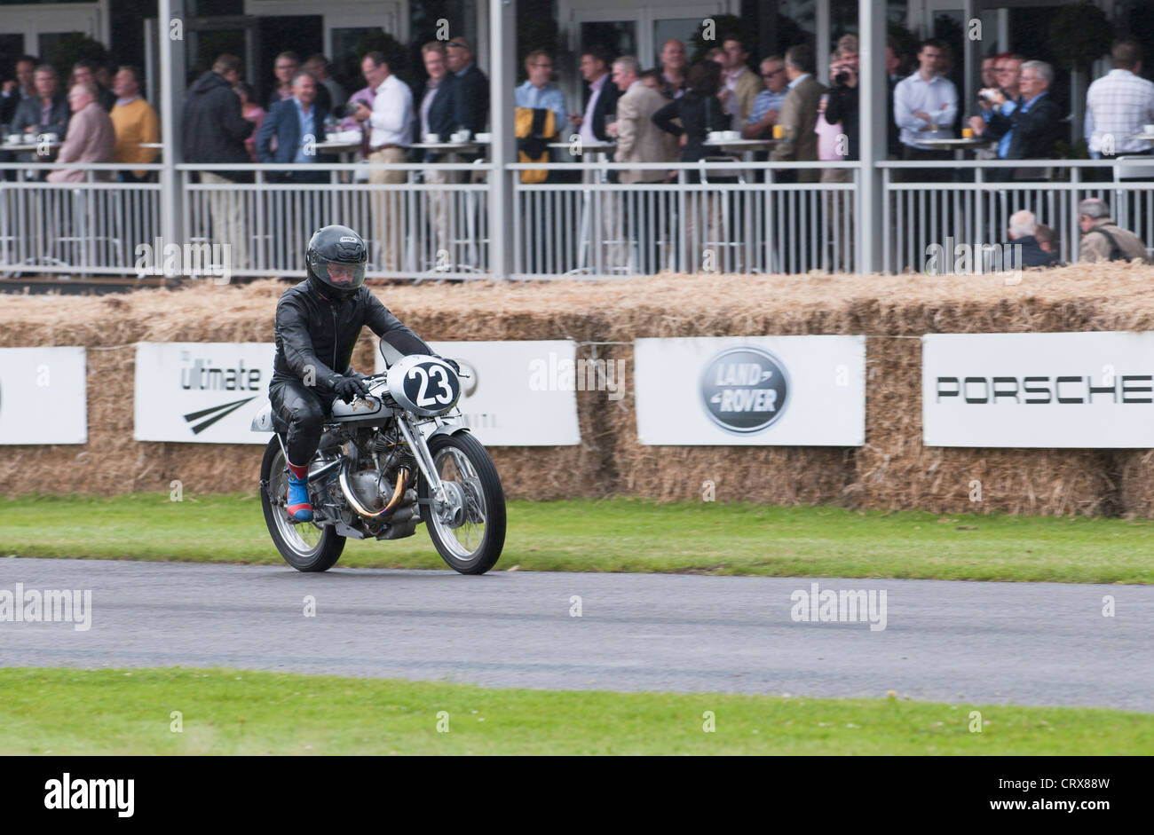 Classic Vincent Black Shadow racer at the Goodwood Festival of Speed ...