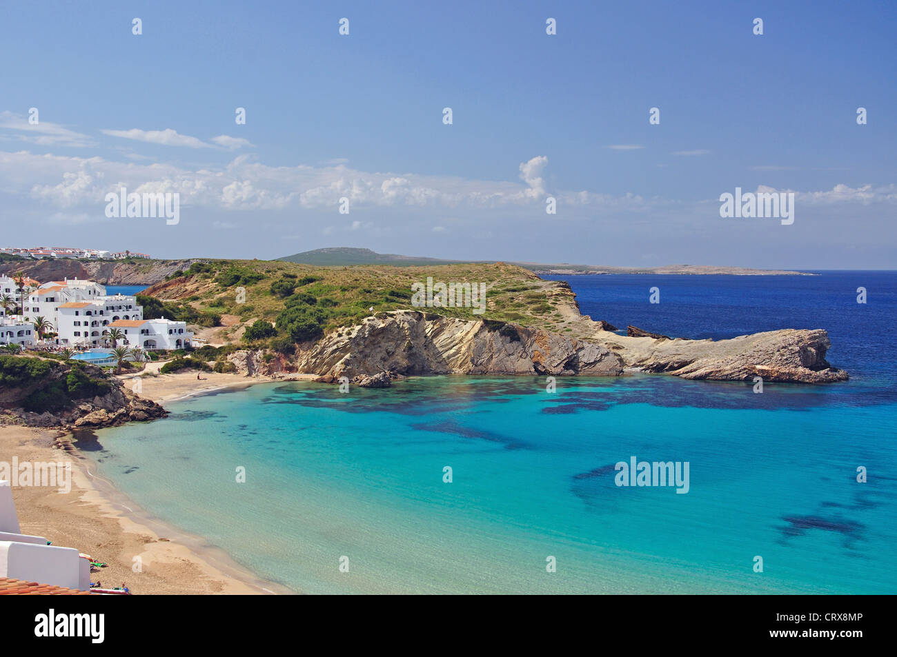 View of bay, Arenal d'en Castell, Es Mercadal, Menorca (Minorca ...