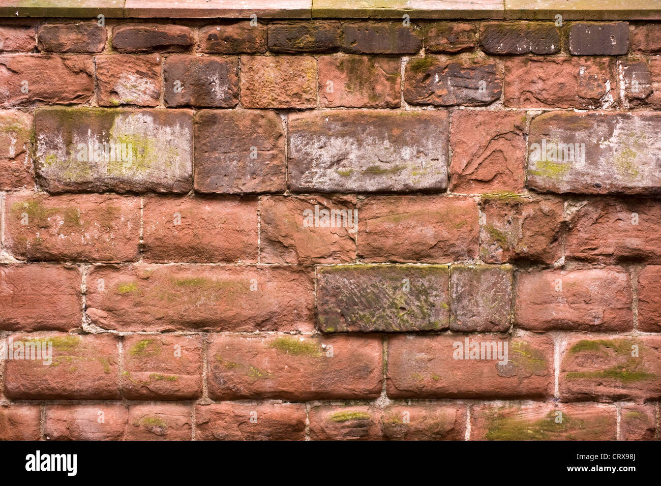 Red Sandstone Wall, Chester Stock Photo - Alamy