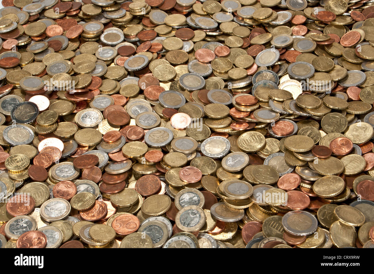Big heap of Euro-Coins Stock Photo - Alamy