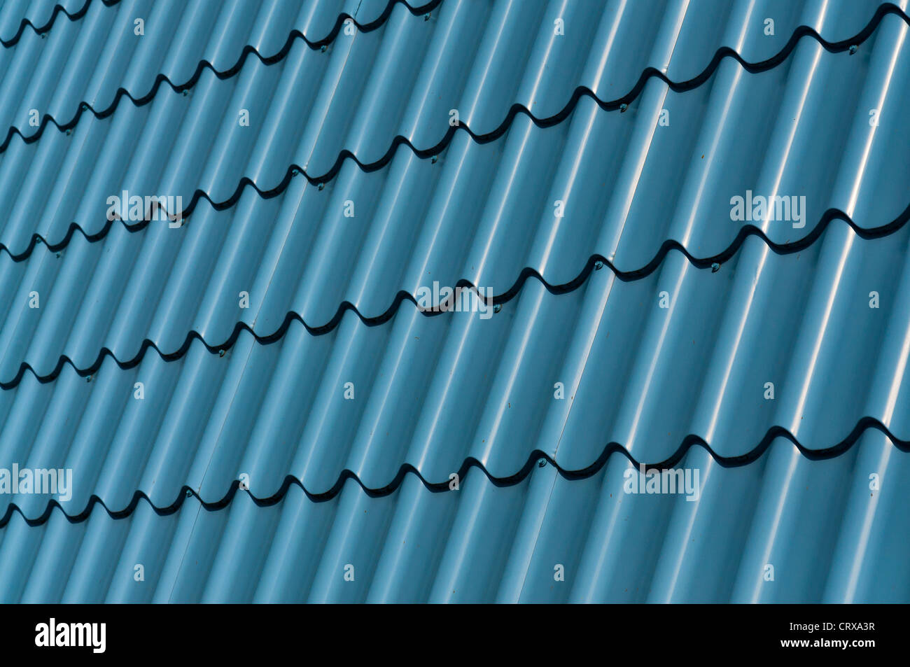 Abstract background - Blue metal tile Stock Photo - Alamy